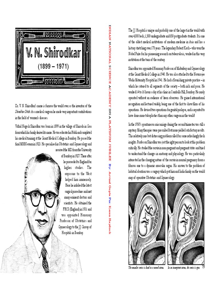 Bs19shirodkar 2 | PDF | Gynaecology | Obstetrics