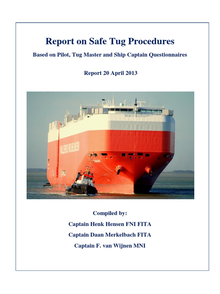 Tug ProceduresReport | PDF | Tugboat | Ships