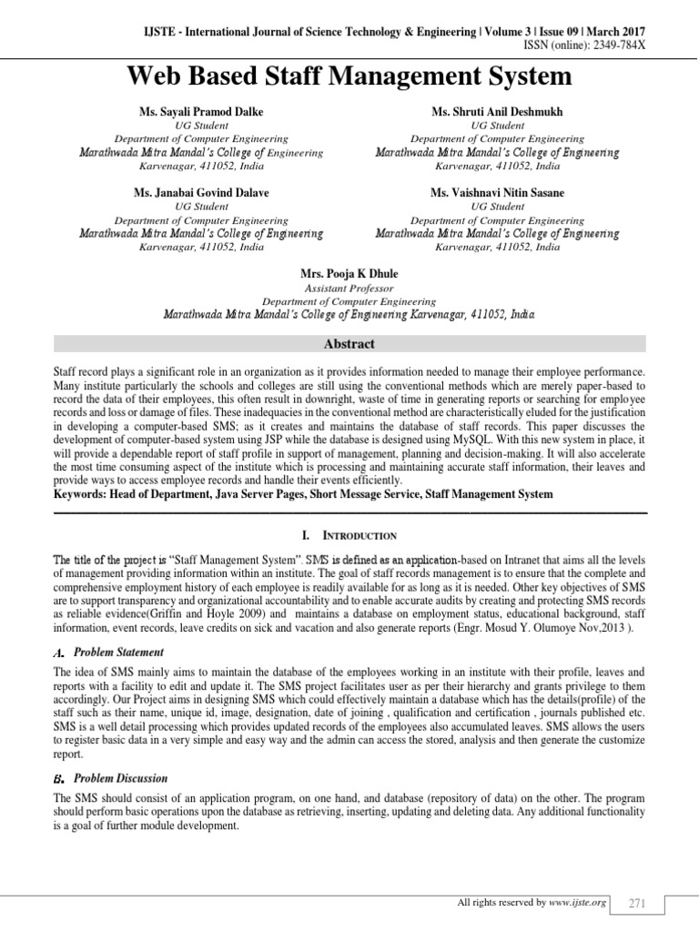 Web Based Staff Management System | PDF | Cluster Analysis | Apache Http Server