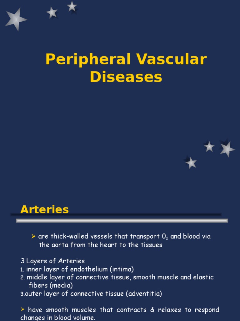 Peripheral Vascular Diseases Ppt Vein Thrombosis