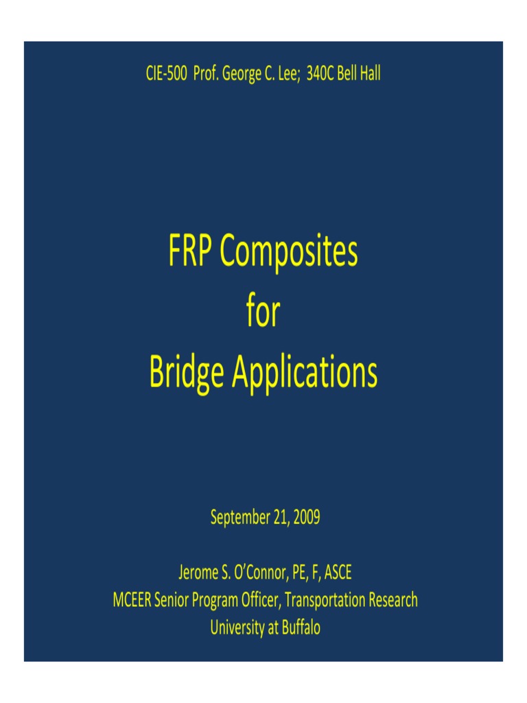 FRP Traffic Signs Steel Joint Retrofit Bridges | PDF | Composite ...