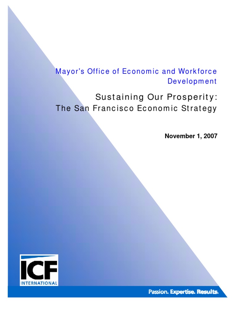 SF Economic Plan | PDF | Employment | Workforce Development