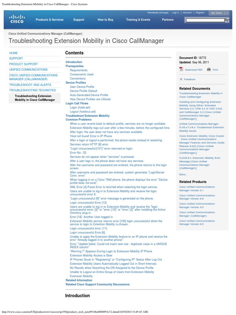 Extension Mobility 01 | PDF | Proxy Server | Login