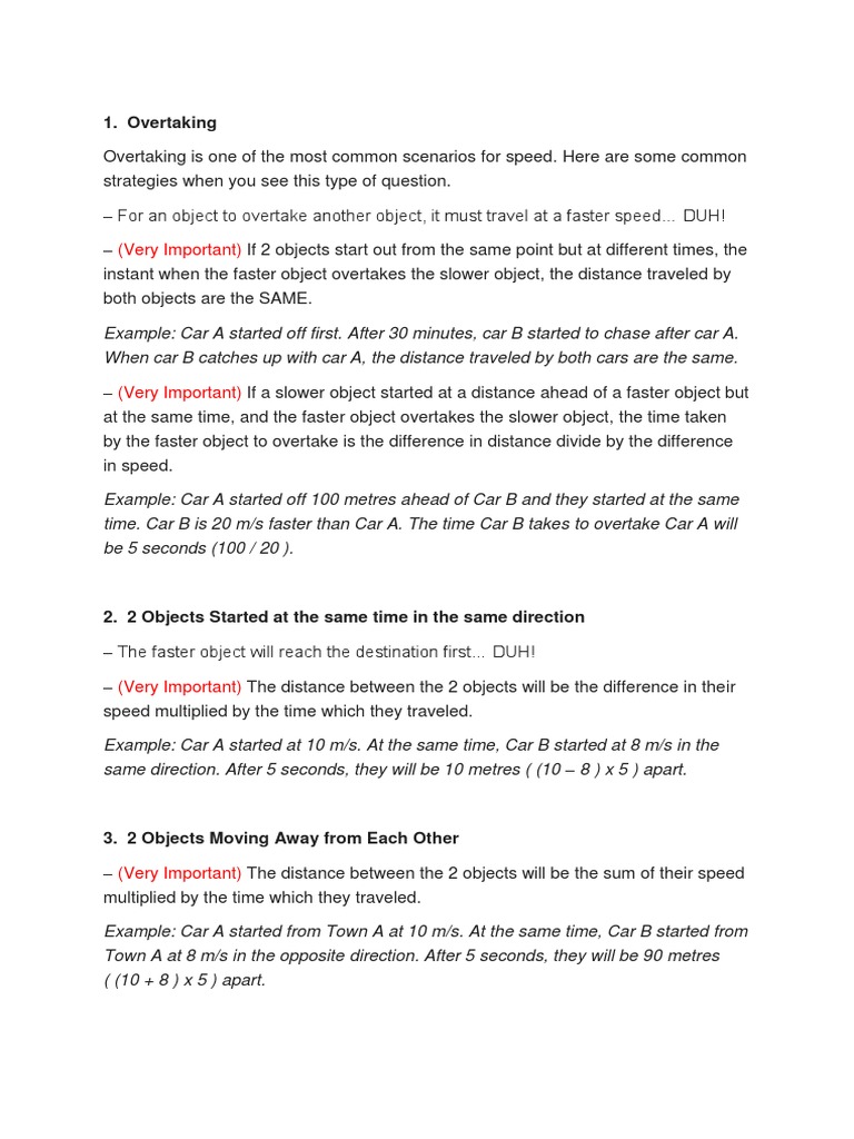 Speed | PDF | Speed | Physical Quantities