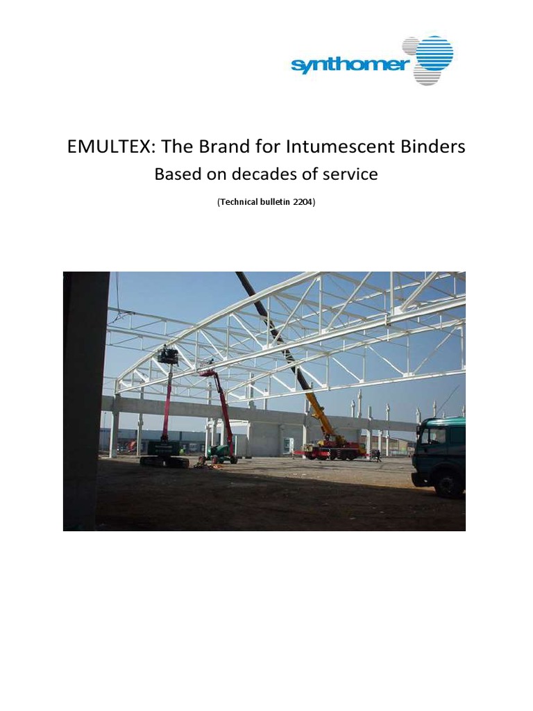 Products For Intumescent Coatings Synthomer | PDF | Paint | Ester