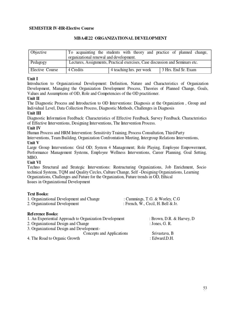 Organizational Development PDF | PDF | Organization Development ...