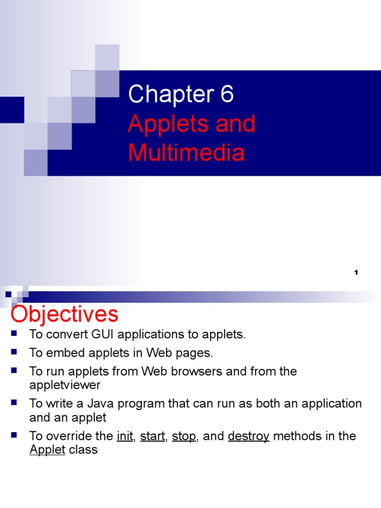 Chapter 6 - Applets | PDF | Method (Computer Programming) | Java ...