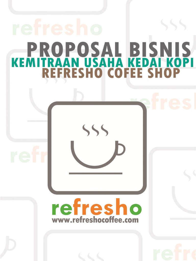Proposal Bisnis Kemitraan Refresho Coffee Shop | PDF