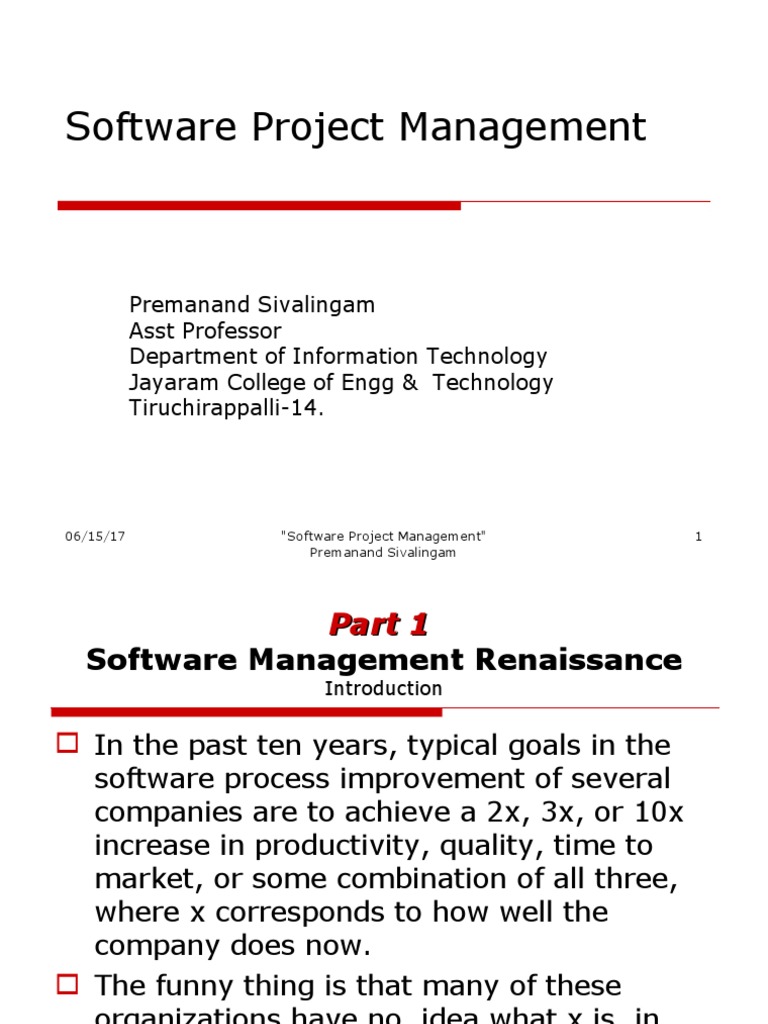 Software Project Management | PDF | Software Architecture | Component ...