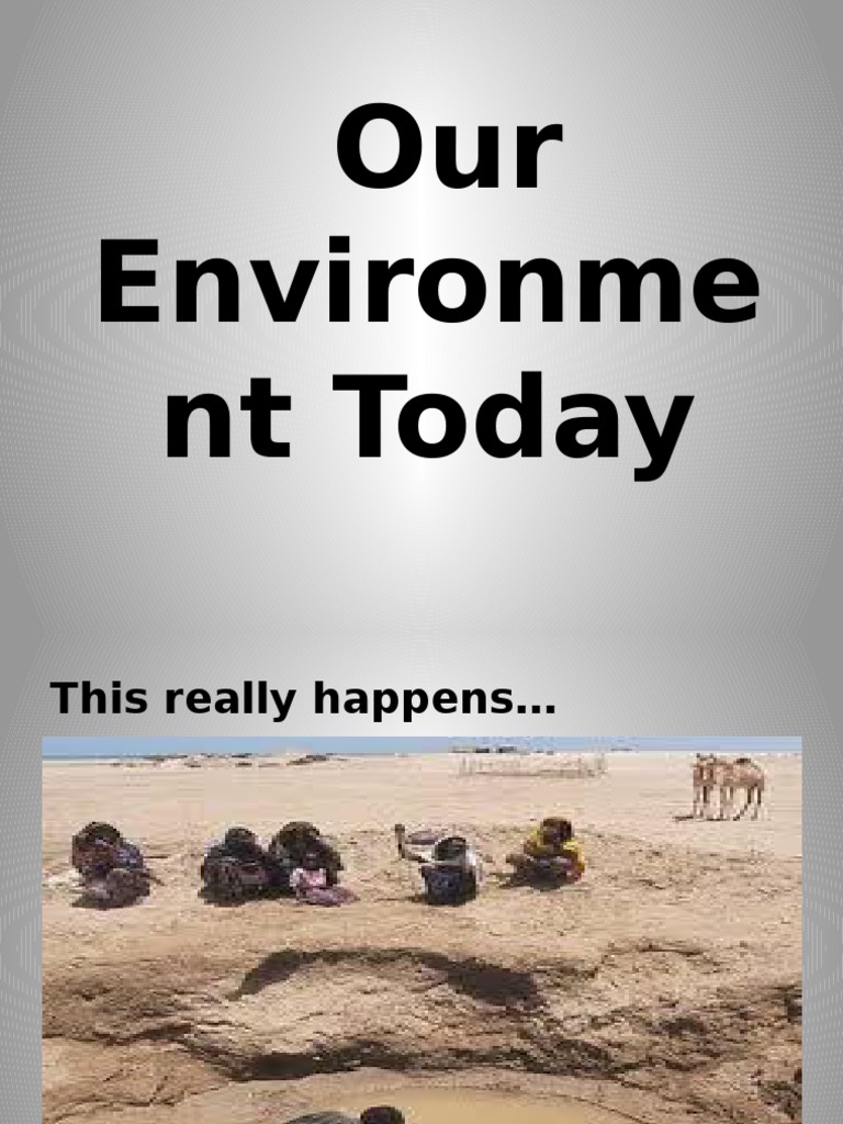 Our Environment Today | PDF