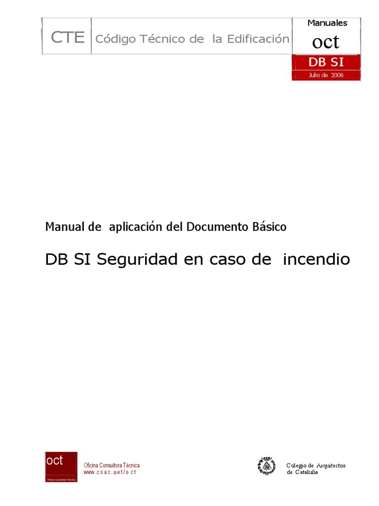 Manual Aplicación DB-SI CTE Castellano | PDF | Hormigón | Informática y ...