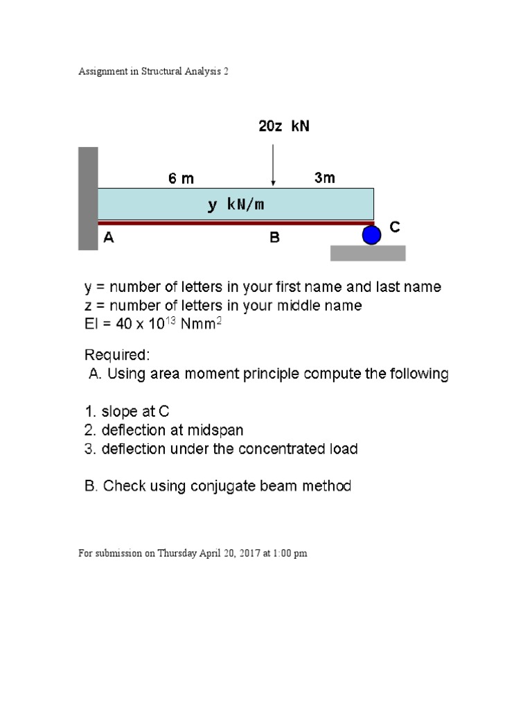 Assignment in Structural Analysis 2 | PDF