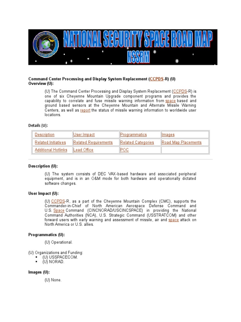Command Center Processing and Display System Replacement | PDF | North ...