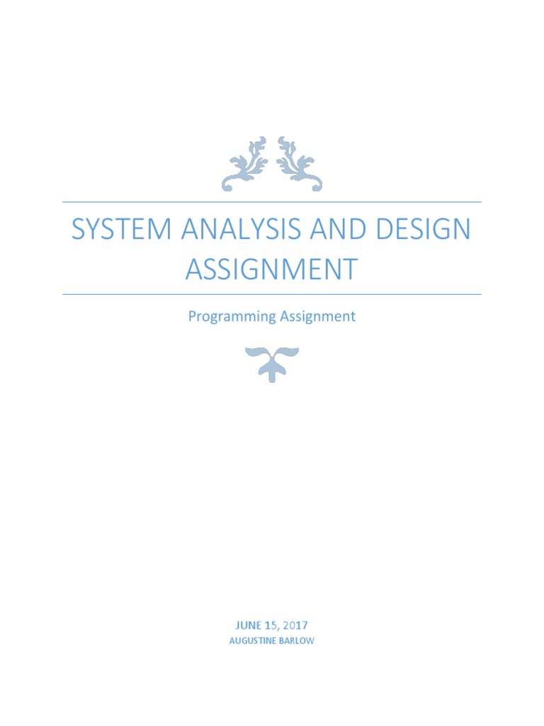 System Development Life Cycle Assignment | PDF | Information Technology ...