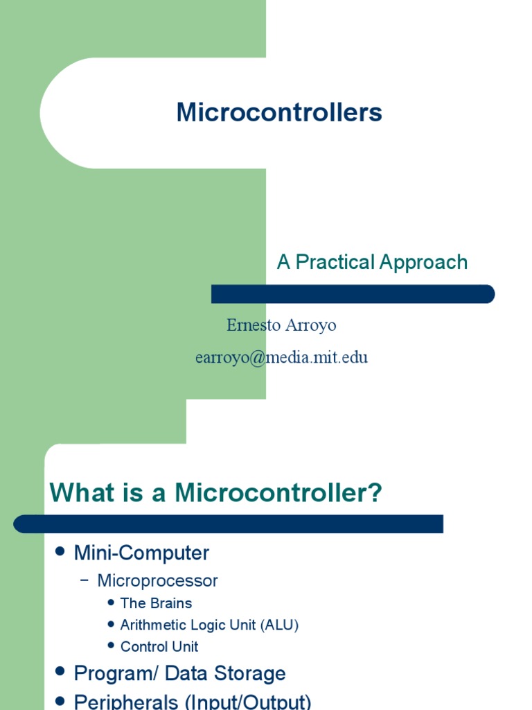 Microcontrollers: A Practical Approach | PDF | Computing And ...