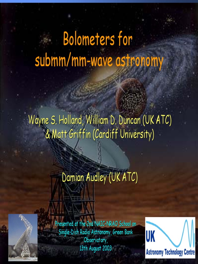 Bolometers For Submm/mm-Wave Astronomy | PDF | Electrical Resistance ...