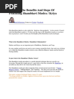 Isha Shambhavi Mahamudra Steps PDF | PDF