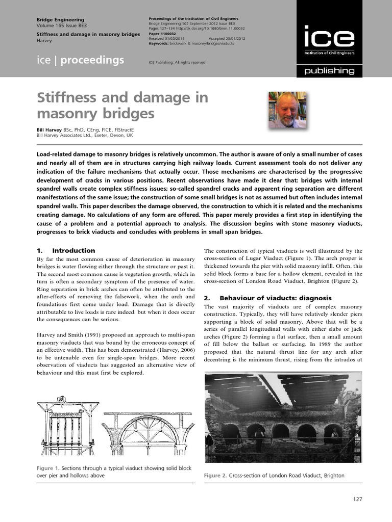 Bill Harvey On Arch Failures | PDF | Bridge | Masonry