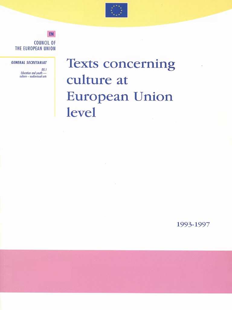 Culture in Eu | PDF | European Economic Community | European Union