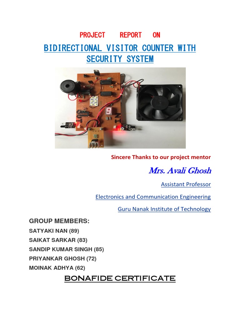 PROJECT BIDIRECTIONAL VISITOR COUNTER Confirm | PDF | Relay ...