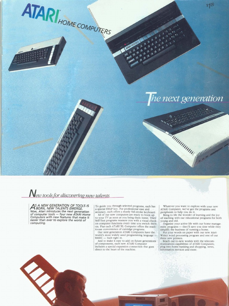 New Atari Home Computers Overview | PDF | Printer (Computing) | Modem