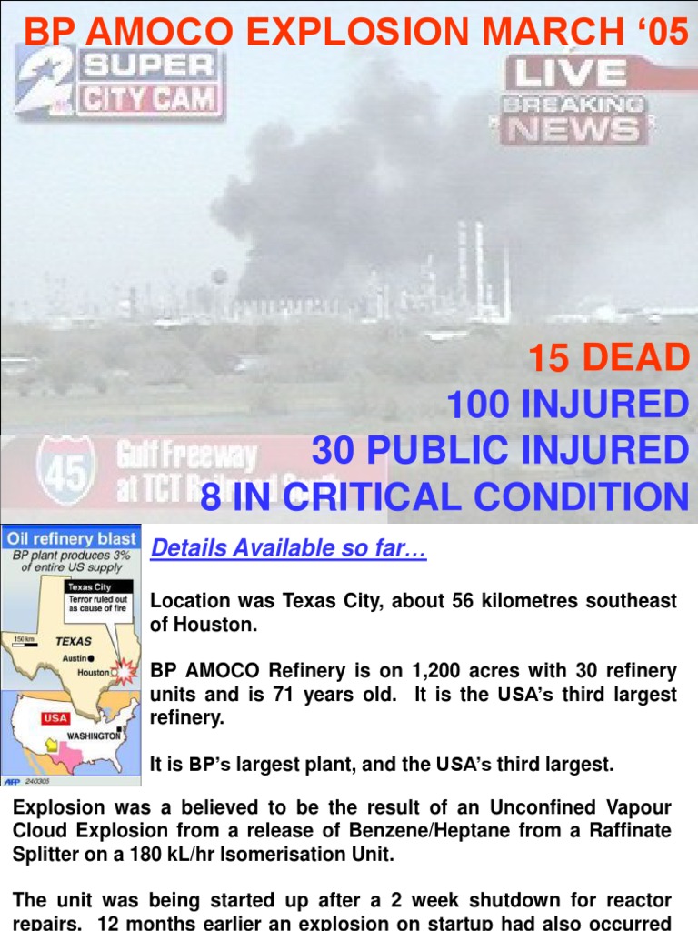 Explosion en Refineria de Texas | PDF | Bp | Hazards