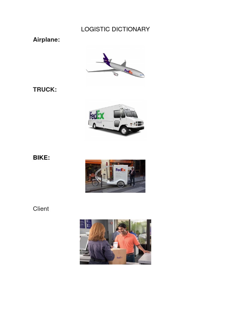 Logistic Dictionary | PDF