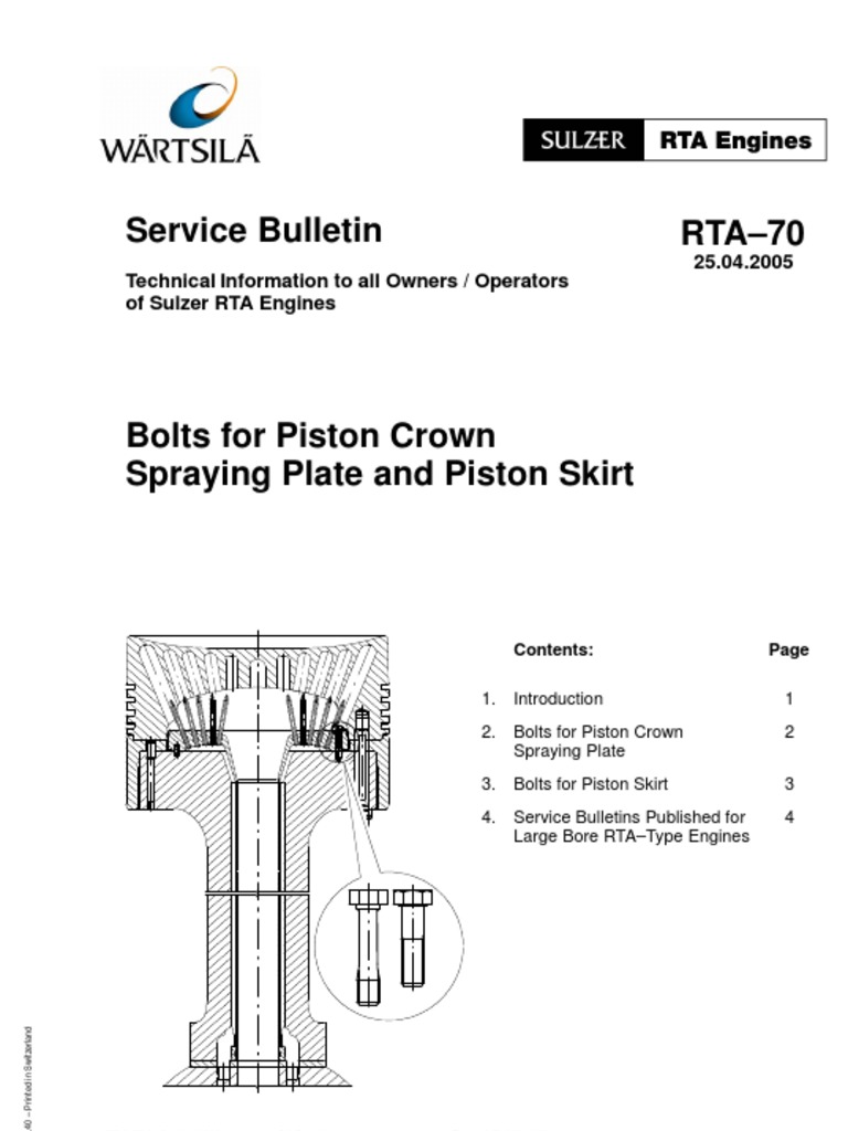 Rta 70 | PDF | Piston | Screw