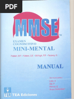 MMSE. Examen Cognoscitivo Mini-Mental - MMSE - Extracto - Manual | PDF | Neurología | Demencia