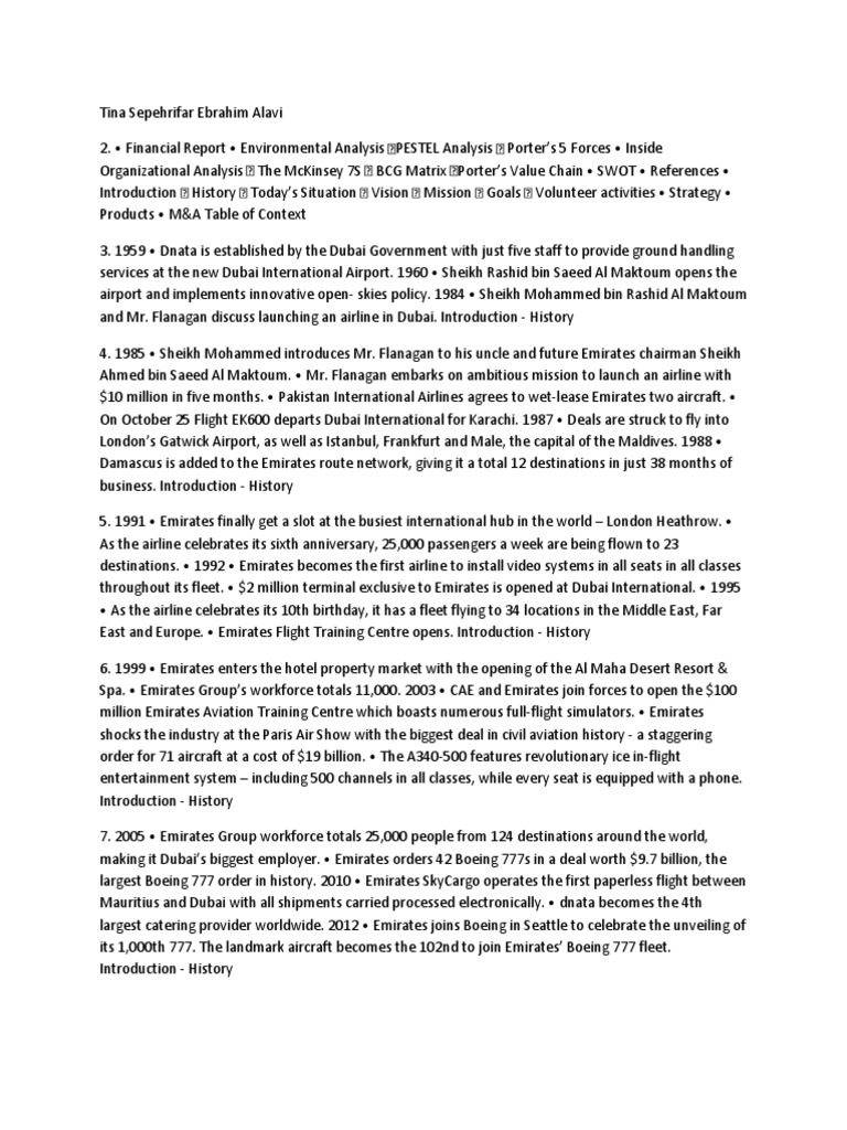 Tina Sepehrifar Ebrahim Alavi | PDF | Airlines | Emirates (Airline)