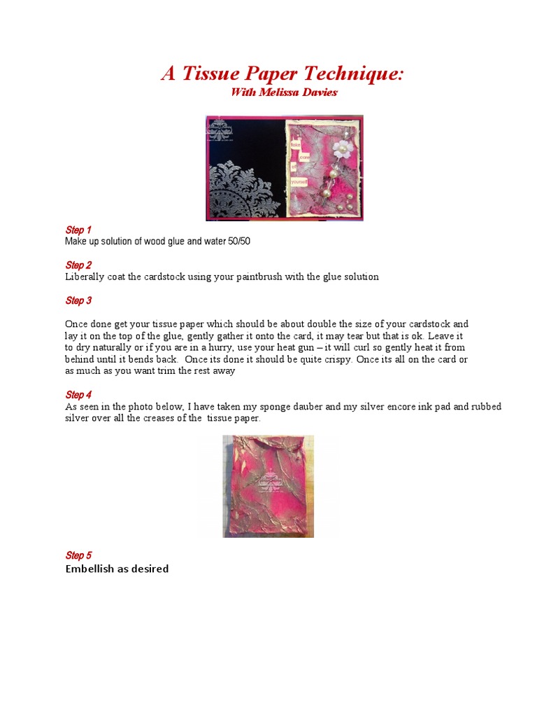 A Tissue Paper Technique | PDF | Home & Garden