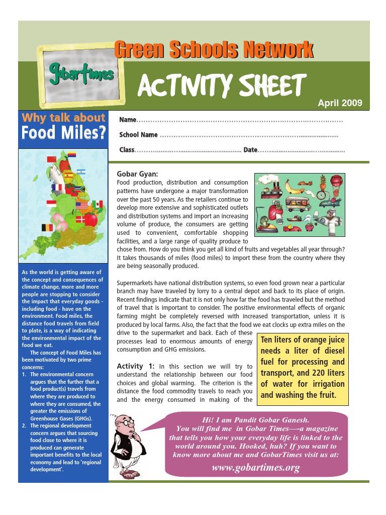 Understanding Food Miles and Sustainability | PDF | Foods | Agriculture