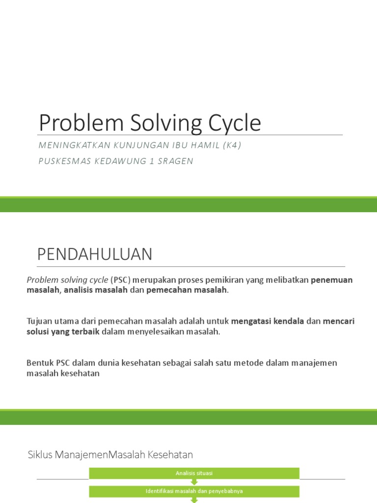 PSC (Problem Solving Cycle) | PDF