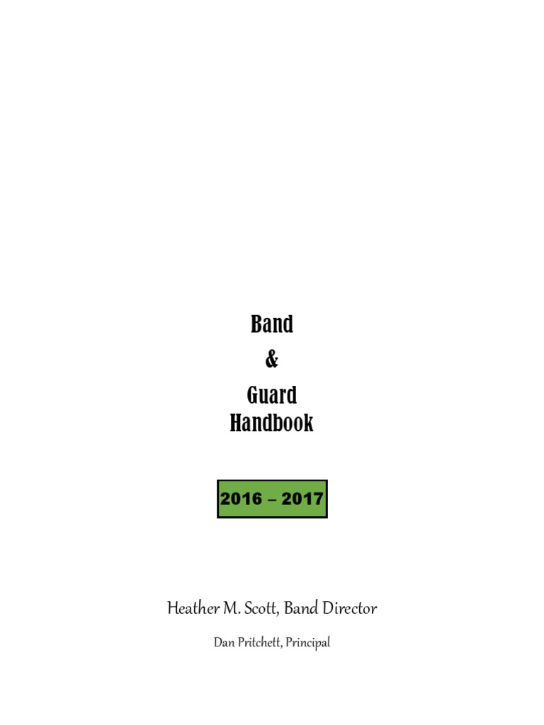 Band Handbook | PDF | Saxophone | Audition