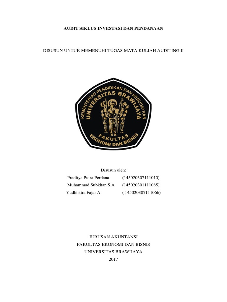 Audit Investasi Dan Pendanaan | PDF