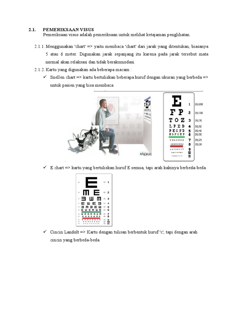 Pemeriksaan Visus | PDF