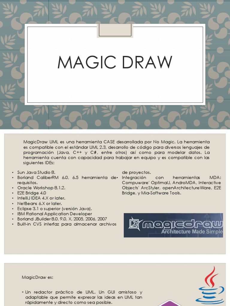 Herramienta UML MagicDraw: Funciones y Compatibilidad | PDF | Java ...