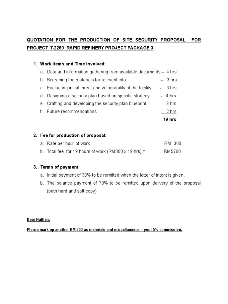 Quote Sy Proposal | PDF