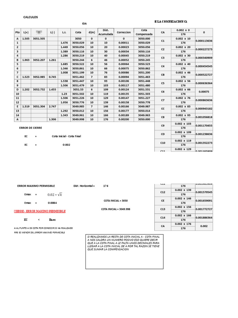 Calculo de Ida | PDF