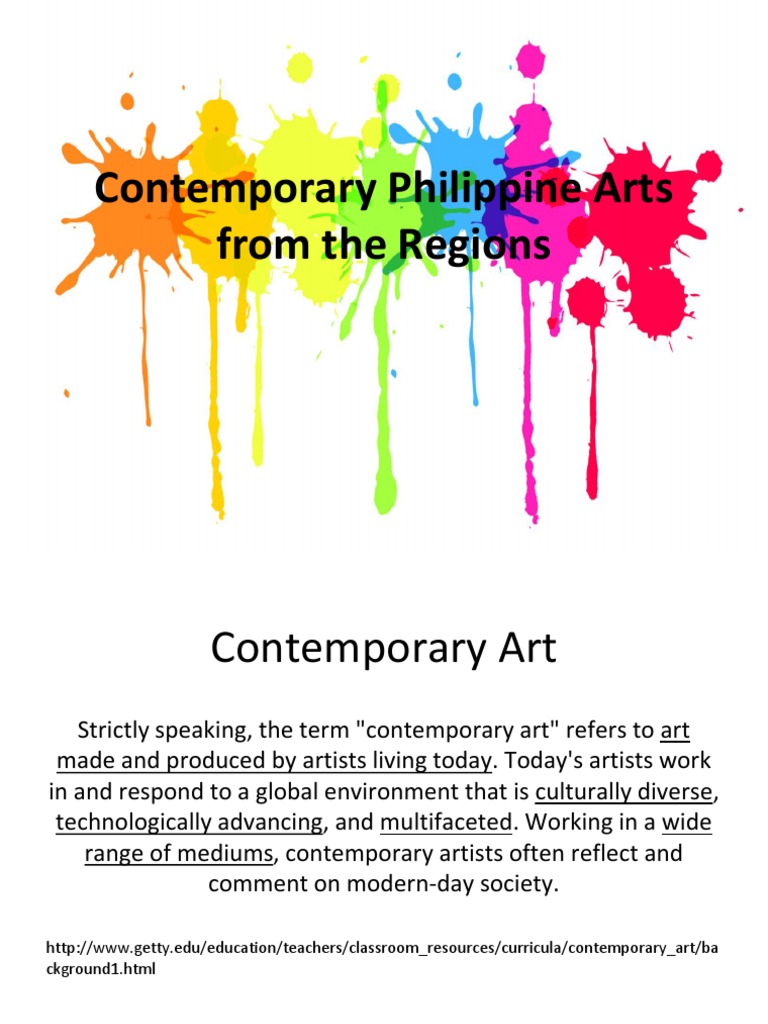 1contemporary Philippine Arts From The Regions Presentation | PDF ...