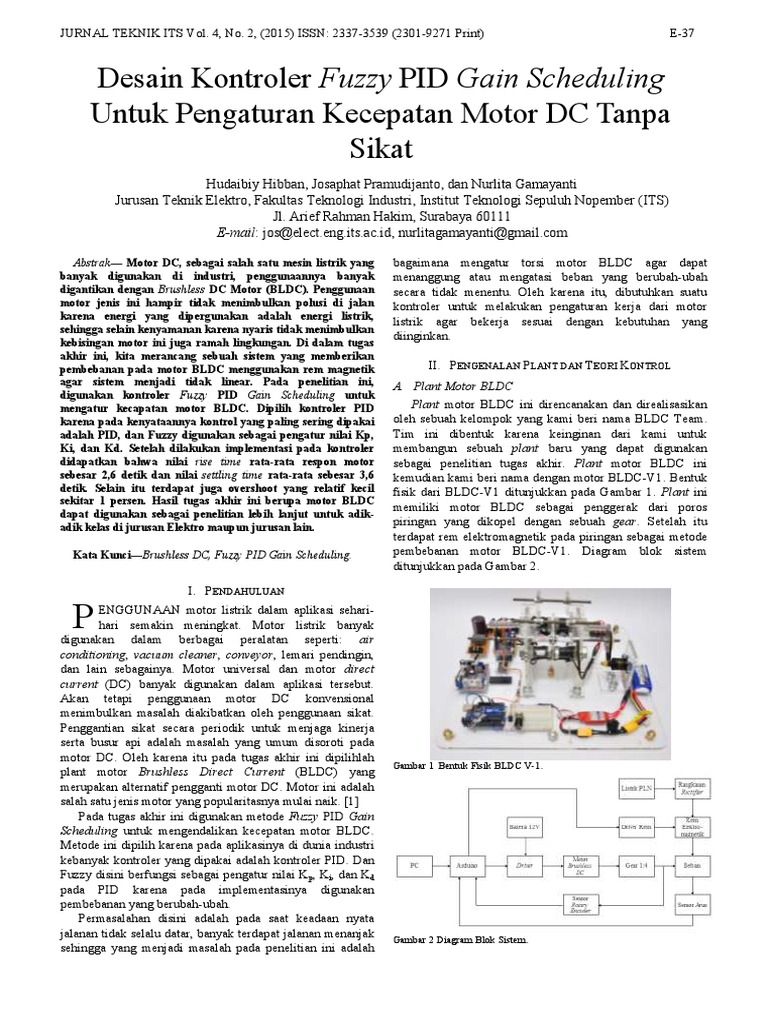 Desain Kontroler Fuzzy PID Gain Scheduling PDF | PDF