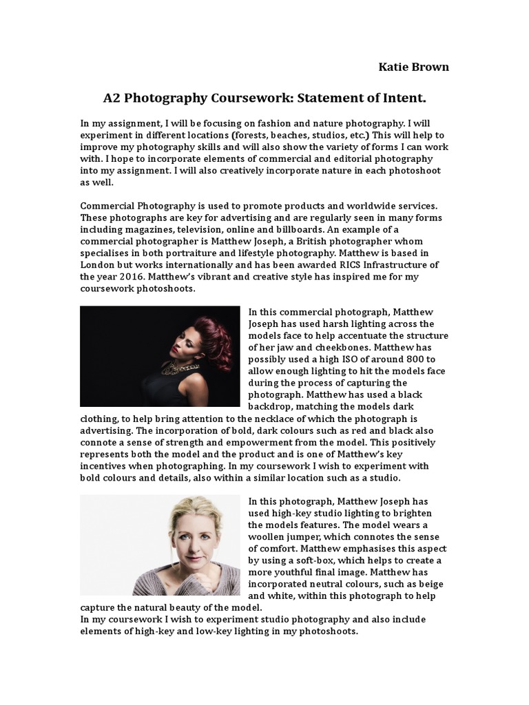 Photography Coursework Soi | PDF | Photograph | Art Media