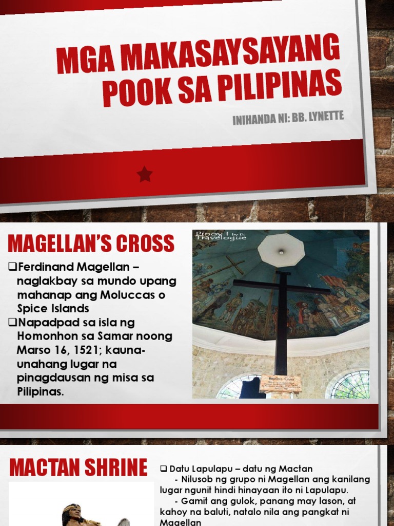 Mga Makasaysayang Pook Sa Pilipinas | PDF