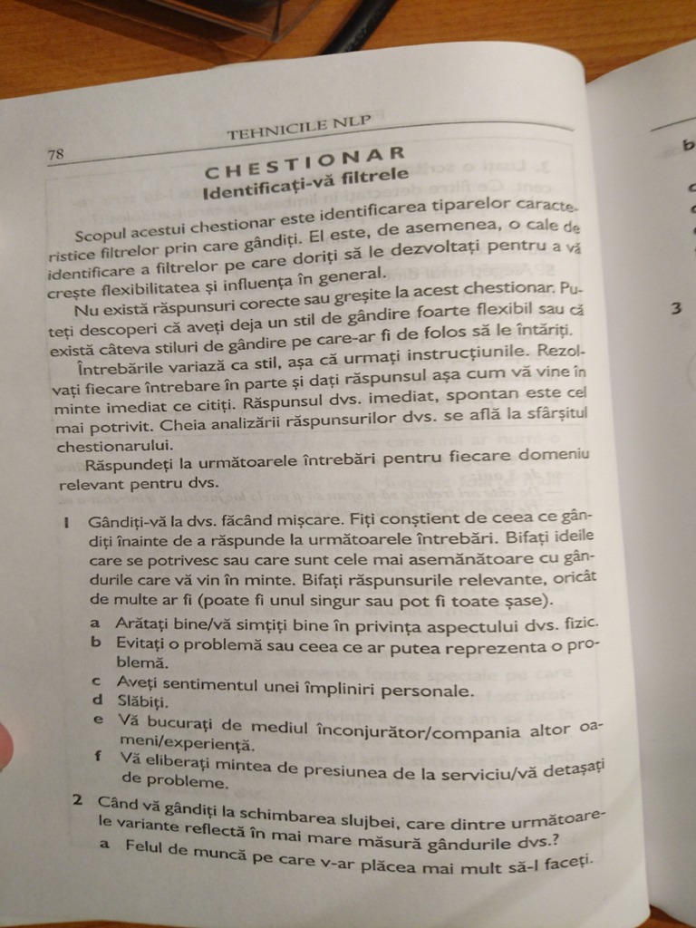 Chestionar NLP | PDF