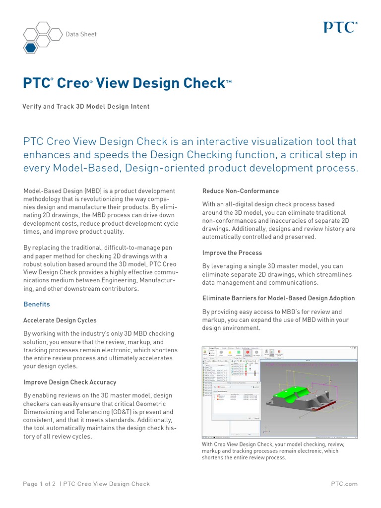 PTC Creo View Design Check Datasheet | PDF | New Product Development ...