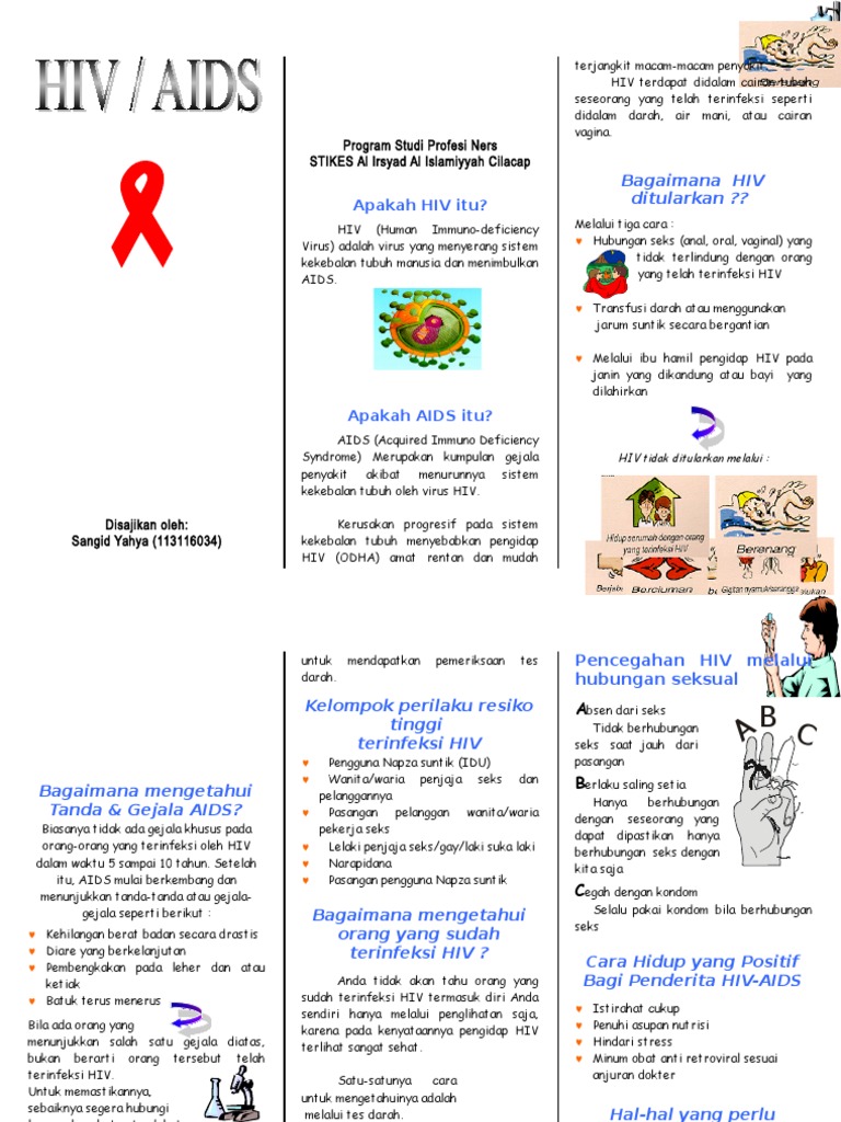 Leaflet Hiv Aids | PDF