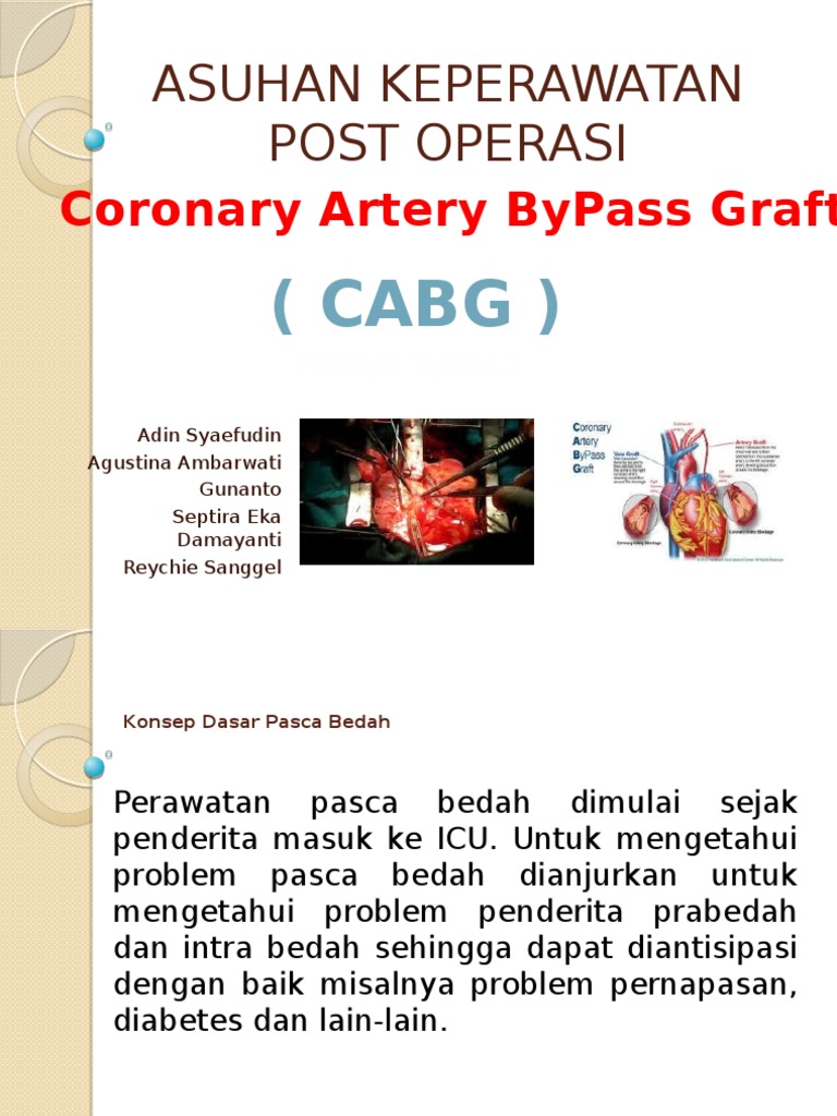 Askep Post Op CABG | PDF