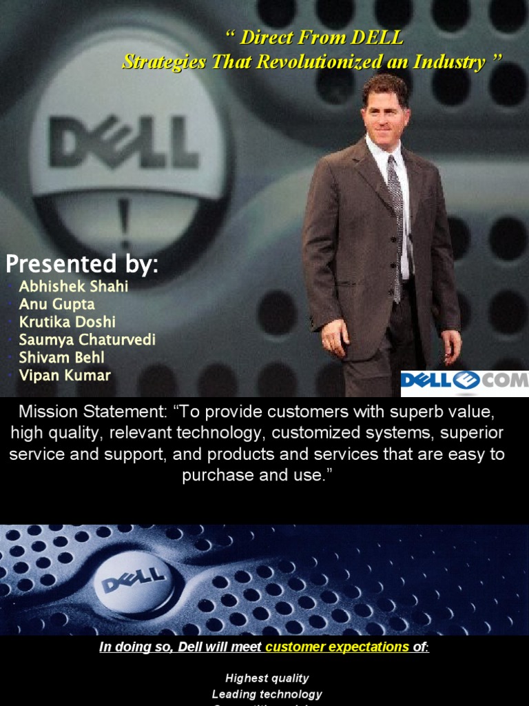 Direct From DELL Strategies That Revolutionized An Industry | PDF ...