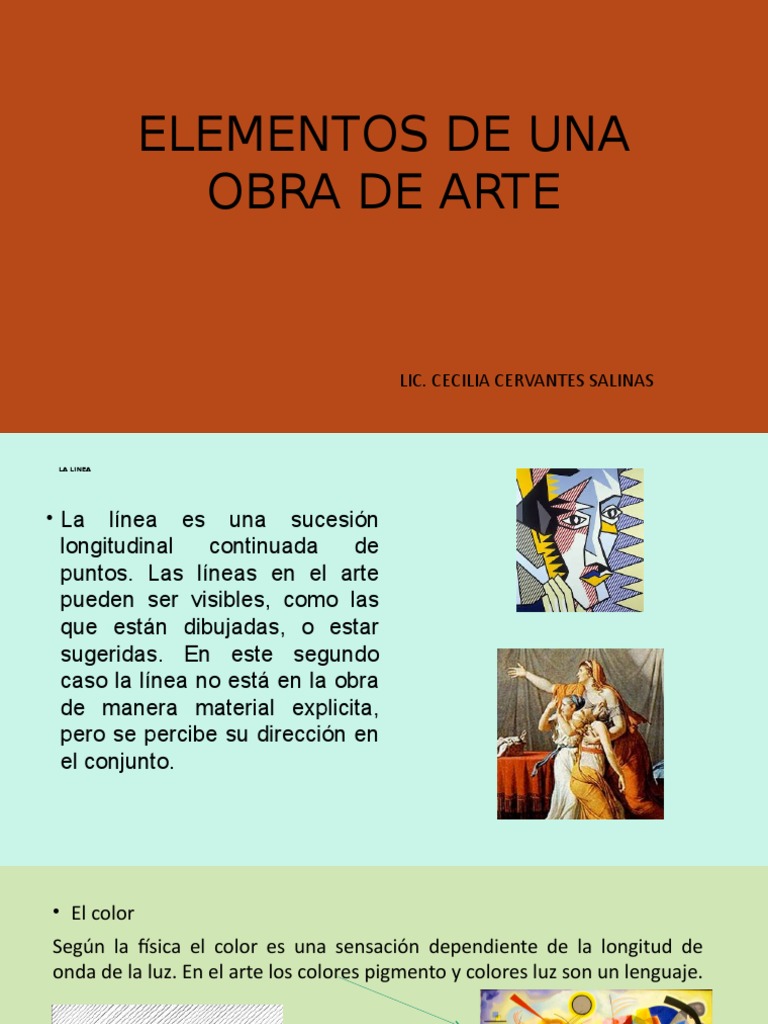 Elementos de Una Obra de Arte | PDF | Color | Sicología