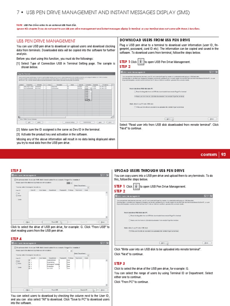 7 - Usb Pen Drive Management and Instant Messages Display (SMS) | PDF ...